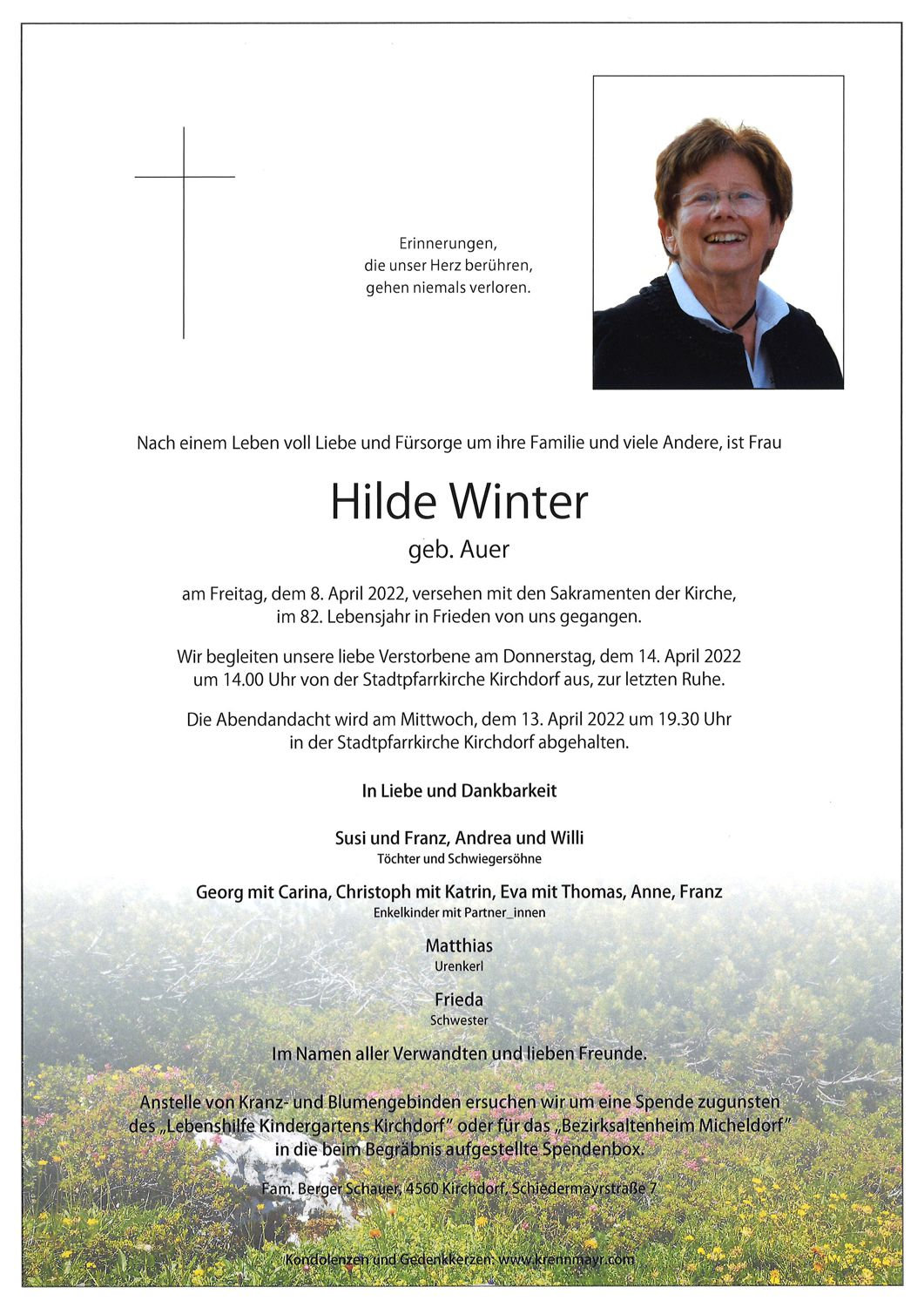 Todesfall Hilde Winter